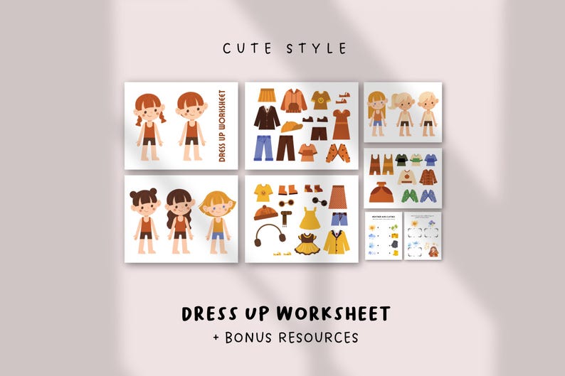 Dress up Printable Activity | Clothing Sorting | Toddler & Preschool ...