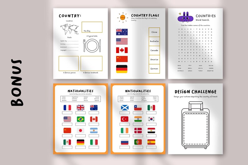 Country Flags Flashcards | World Geography Printable | Countries ...