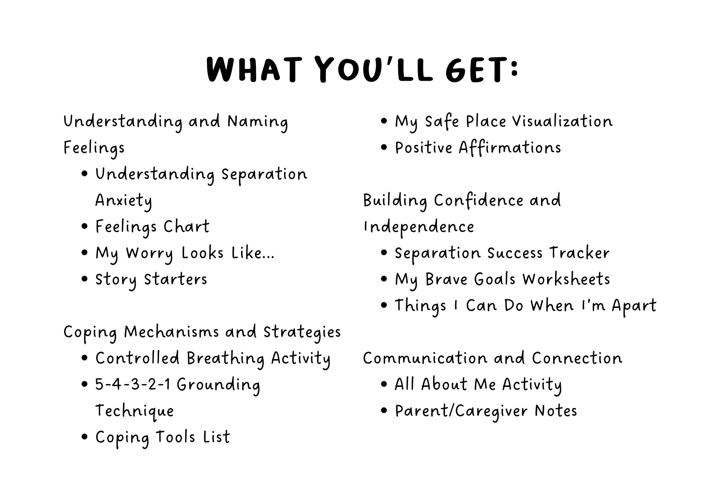 Separation Anxiety Activities for Kids | SEL Resource for Emotional ...