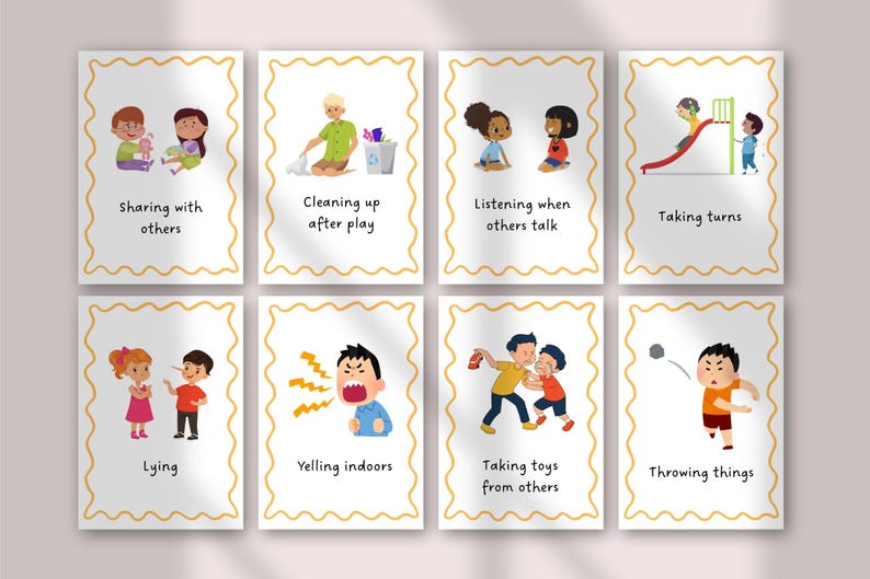 Behavior Sort Printable, Good & Bad Choices Sorting Activity, Positive ...