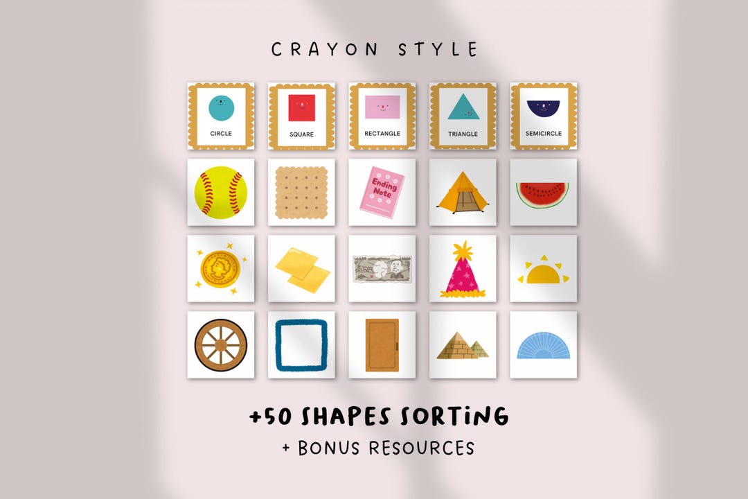 Shapes Matching & Sorting Activity | Montessori Learning Game for ...