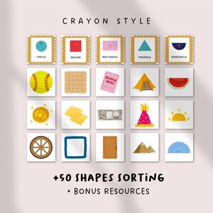 Shapes Matching & Sorting Activity | Montessori Learning Game for ...