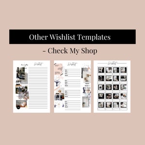Printable Wishlist Aesthetics Scrapbook Version - Etsy