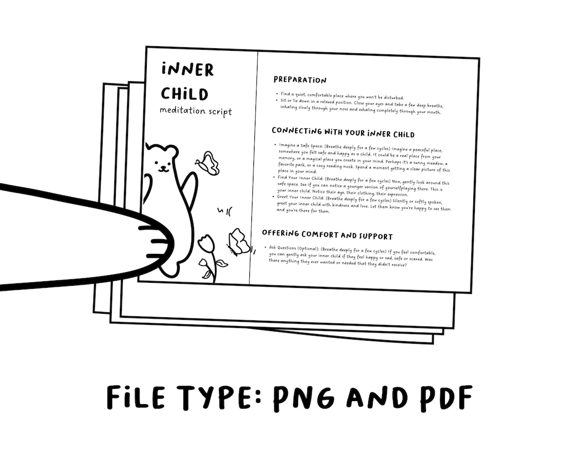 PDF | Inner Child Meditation Script | Editable Template! - Etsy