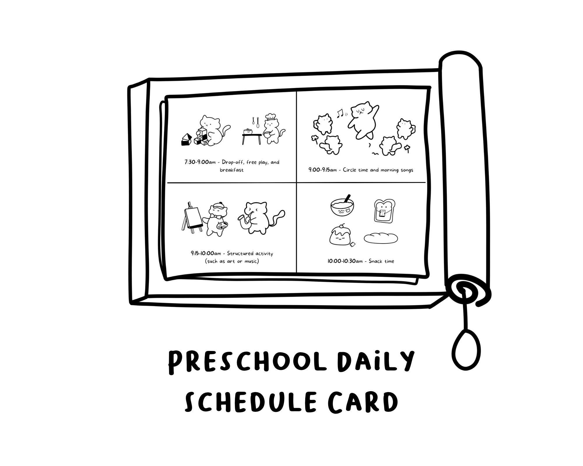 PDF | Preschool Daily Schedule Card | Visual Routine for Classrooms ...