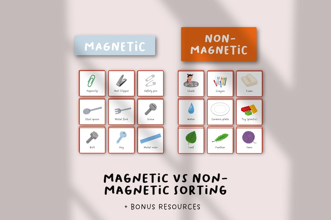 Magnetic Sorting Activity | Science Center Printable | STEM Preschool ...