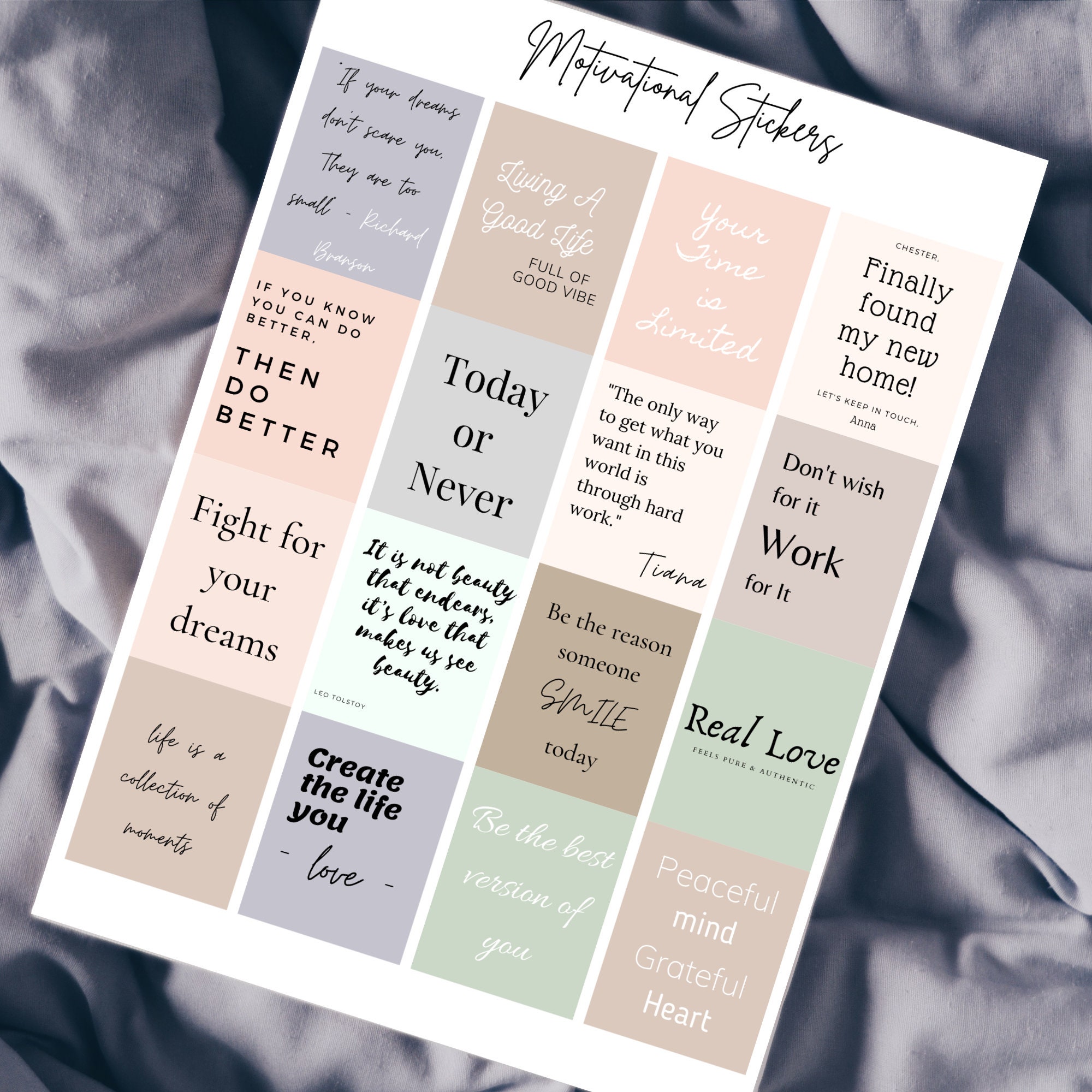 Inspirational Quote Stickers Affirmation Stickers - Etsy