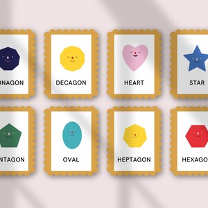 Printable Shape Flashcards | 2D Shape Recognition Cards | Preschool ...