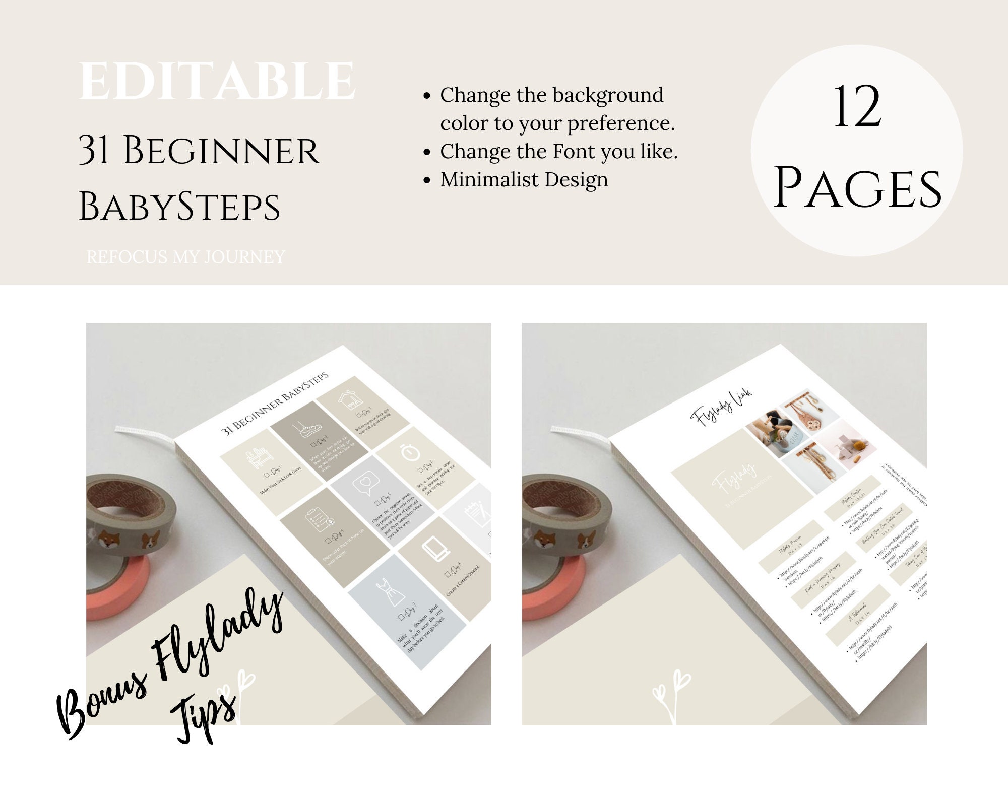 Minimalist Style Flylady for Beginners - Etsy
