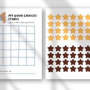 My Good Choices Stars Chart | Positive Behavior Reward System | Kids ...