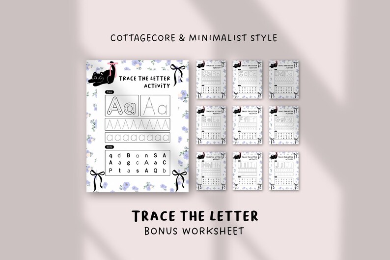 Trace the Letter Worksheets | Alphabet Tracing Practice for Toddlers ...