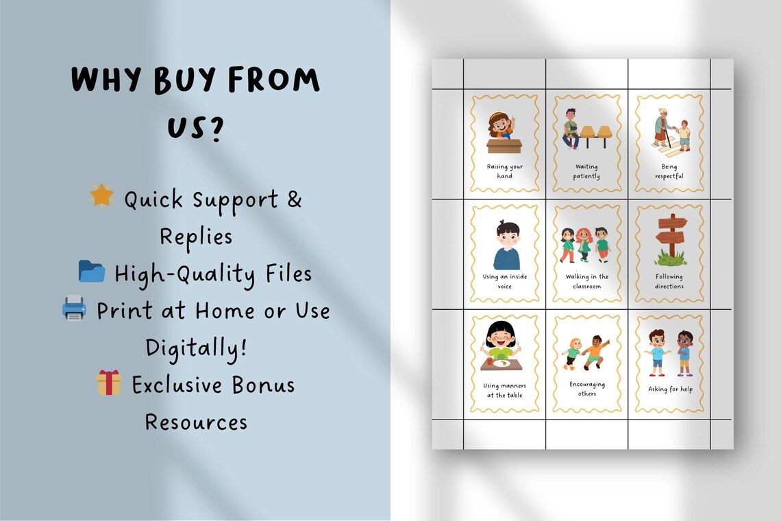 Behavior Sort Printable, Good & Bad Choices Sorting Activity, Positive ...