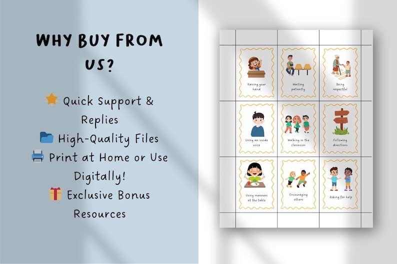 Behavior Sort Printable, Good & Bad Choices Sorting Activity, Positive ...