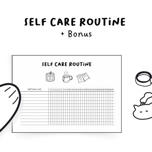 Self Care Routine Template: Take Charge of Your Well-being (digital ...