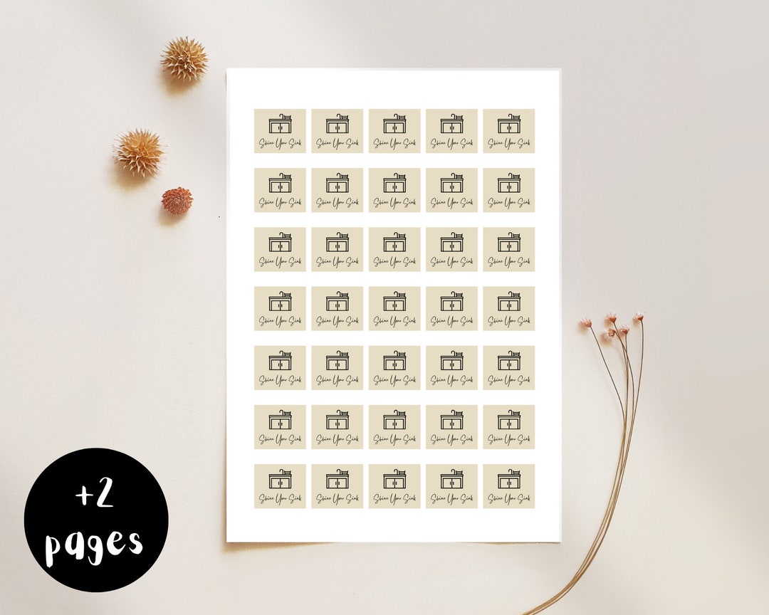 Flylady Stickers : Shine Your Sink and Check Your Calendar Stickers - Etsy