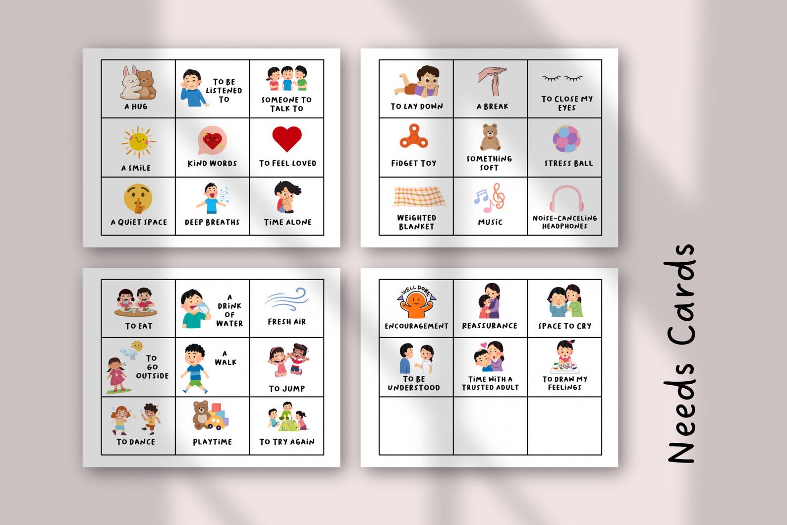 Feelings and Needs Chart for Kids | Editable Emotions Board | Preschool ...