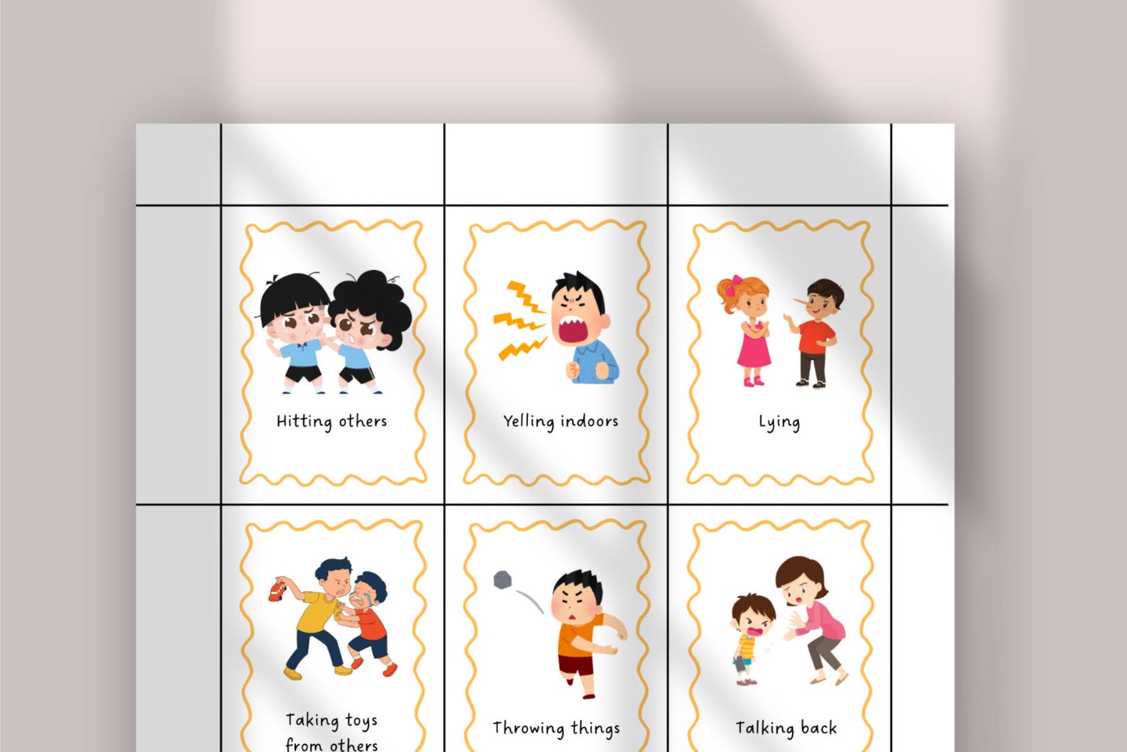 Behavior Sort Printable, Good & Bad Choices Sorting Activity, Positive ...