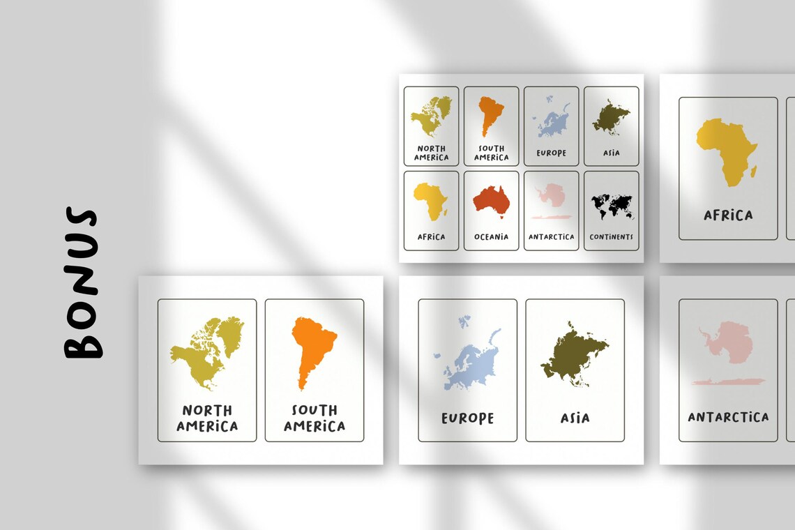 Continents and Oceans Worksheet Printable | World Geography Activity ...