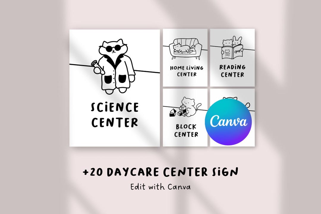 Daycare Center Sign Printable | Childcare Welcome Sign | Editable ...