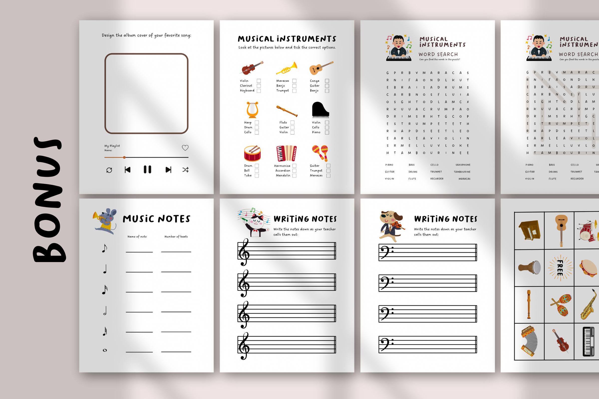 Musical Instruments Flashcards | Printable Music Vocabulary Cards for ...