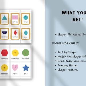 Printable Shape Flashcards | 2D Shape Recognition Cards | Preschool ...