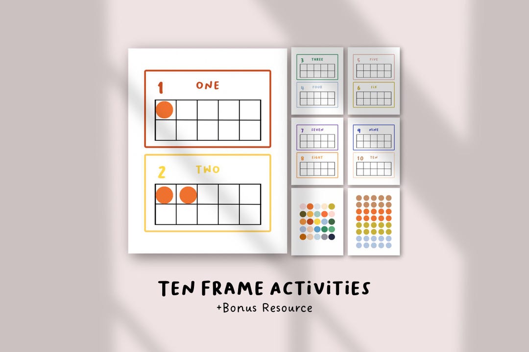 Ten Frame Activities | Counting to 10 Worksheet | Kindergarten Math ...