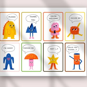 Magic Words Classroom Flashcards | Polite Words for Kids | Manners and ...