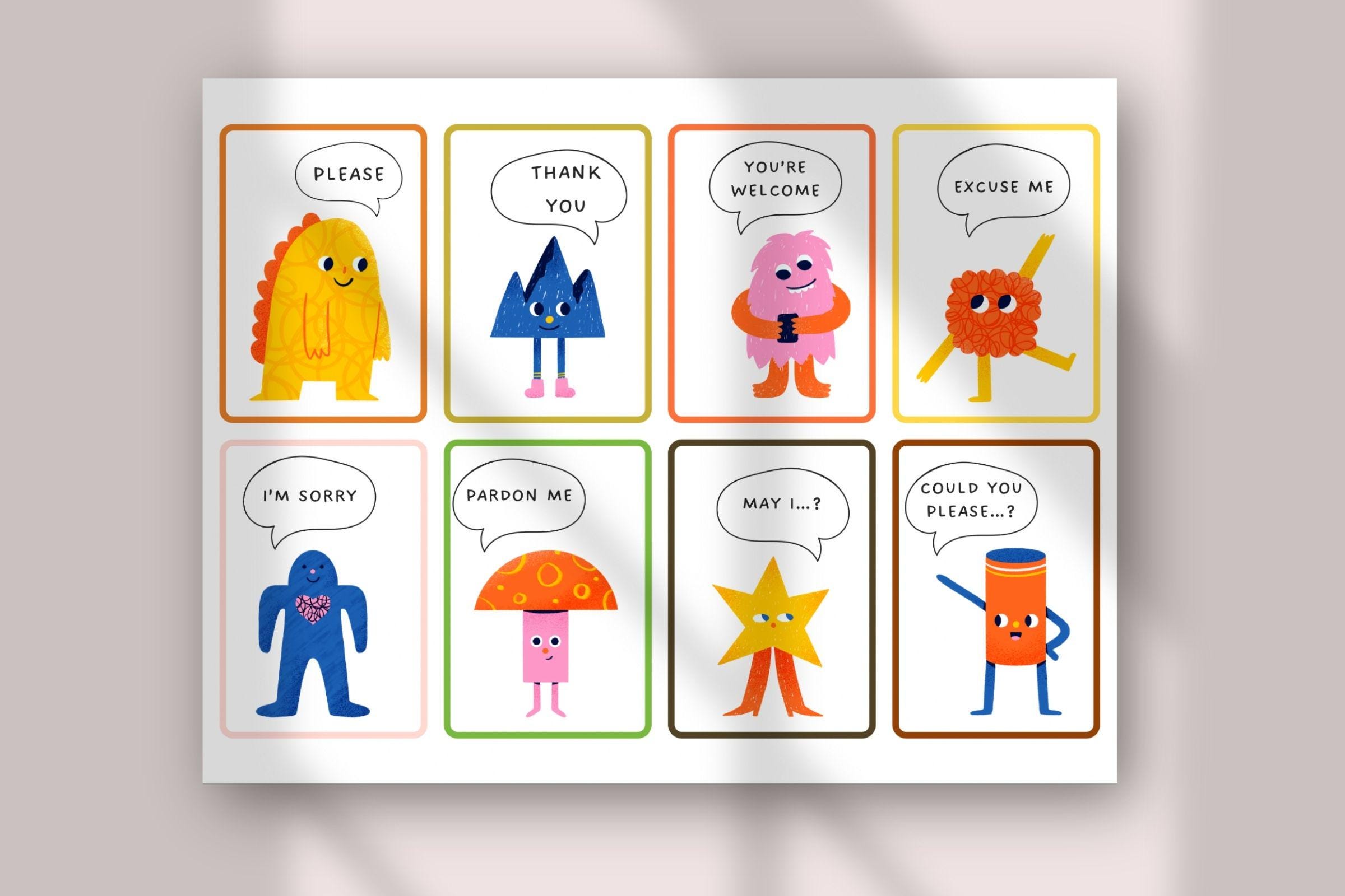 Magic Words Classroom Flashcards | Polite Words for Kids | Manners and ...