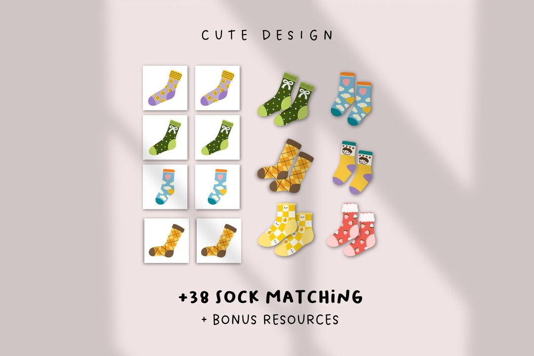 38+ Sock Matching Game for Kids | Printable Toddler & Preschool ...