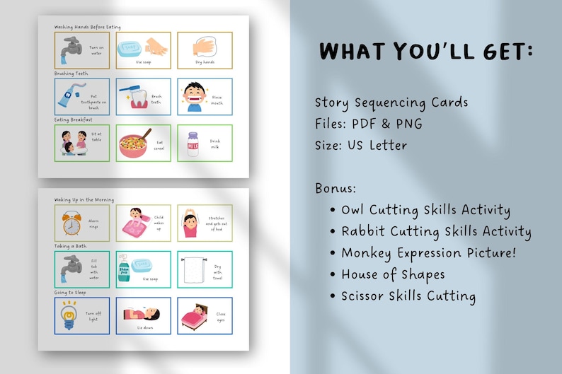 Story Sequencing Cards | Printable Story Order Activity for Kids ...