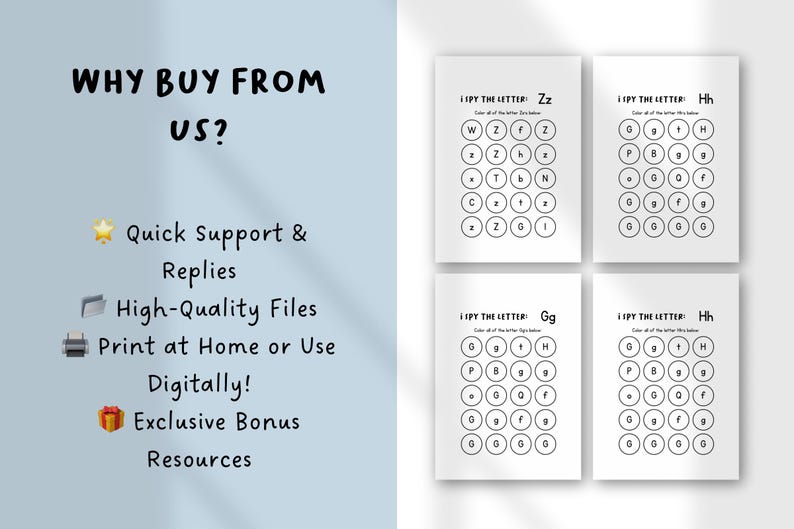 I Spy Alphabet Printable Game – Cottagecore Letter Recognition ...