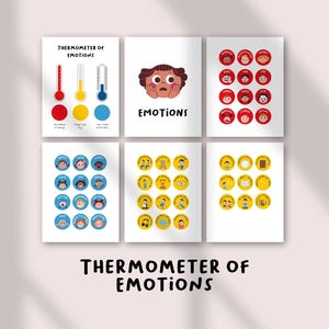 Thermometer of Emotions Printable | Kids Feelings Chart | Emotional ...