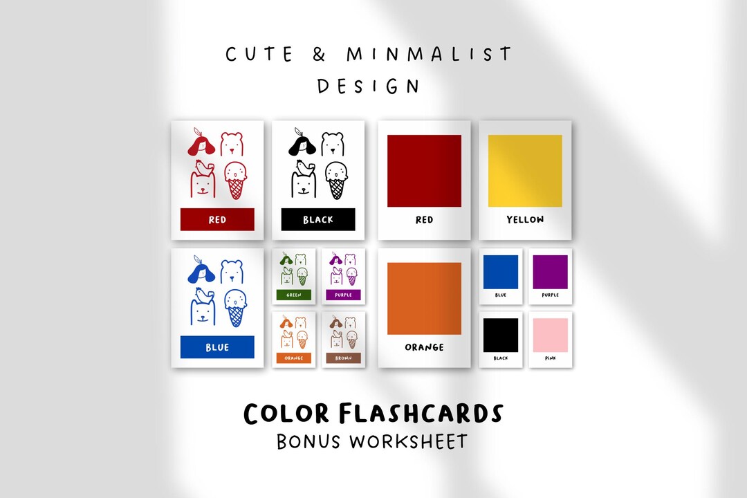 Color Flashcards for Kids | Printable Learning Cards | Preschool ...