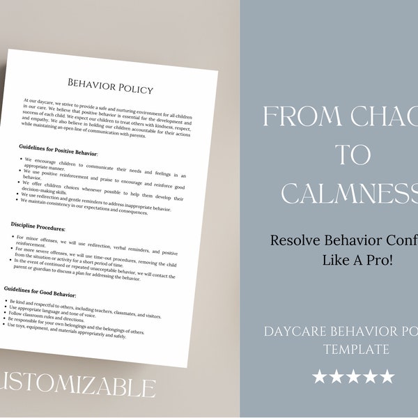 Behavior Management - Etsy