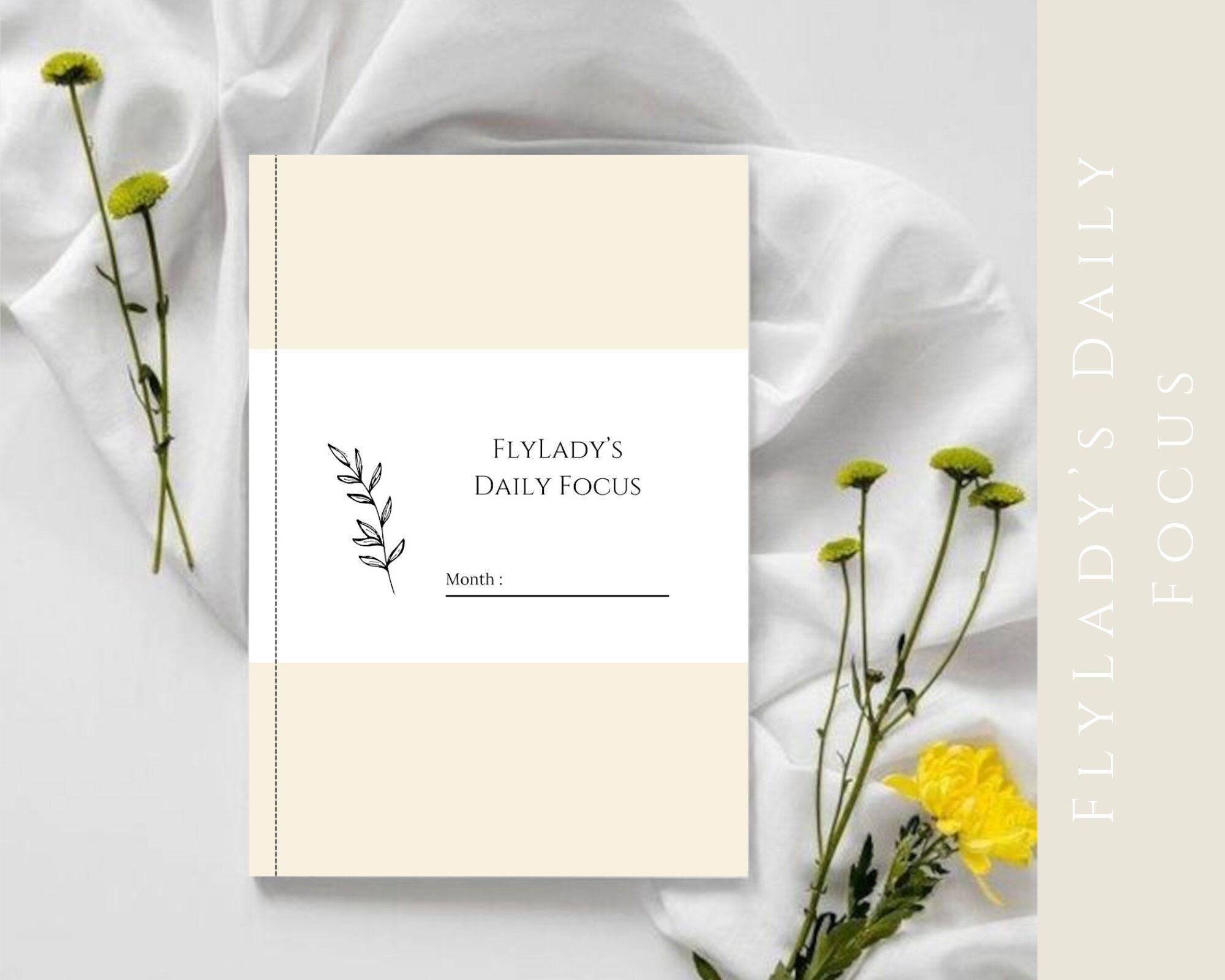 Flylady Daily Focus Template editable - Etsy