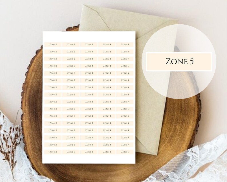 Flylady Zones Stickers printable : Available in 5 Colors - Etsy