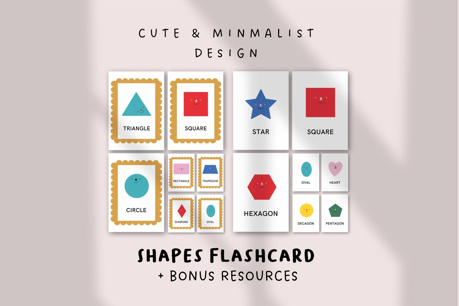Printable Shape Flashcards | 2D Shape Recognition Cards | Preschool ...