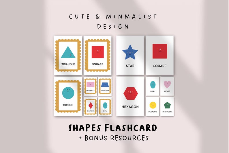Printable Shape Flashcards | 2D Shape Recognition Cards | Preschool ...