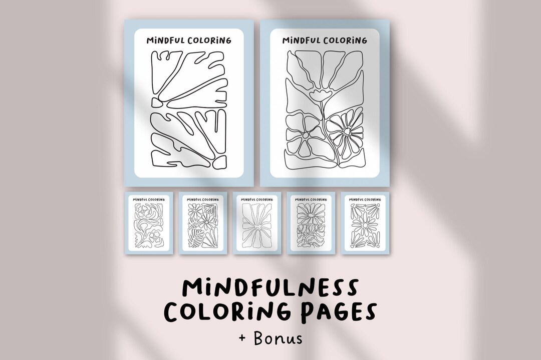 Mindfulness Coloring Pages for Kids | Calm Down Activities | Relaxation ...