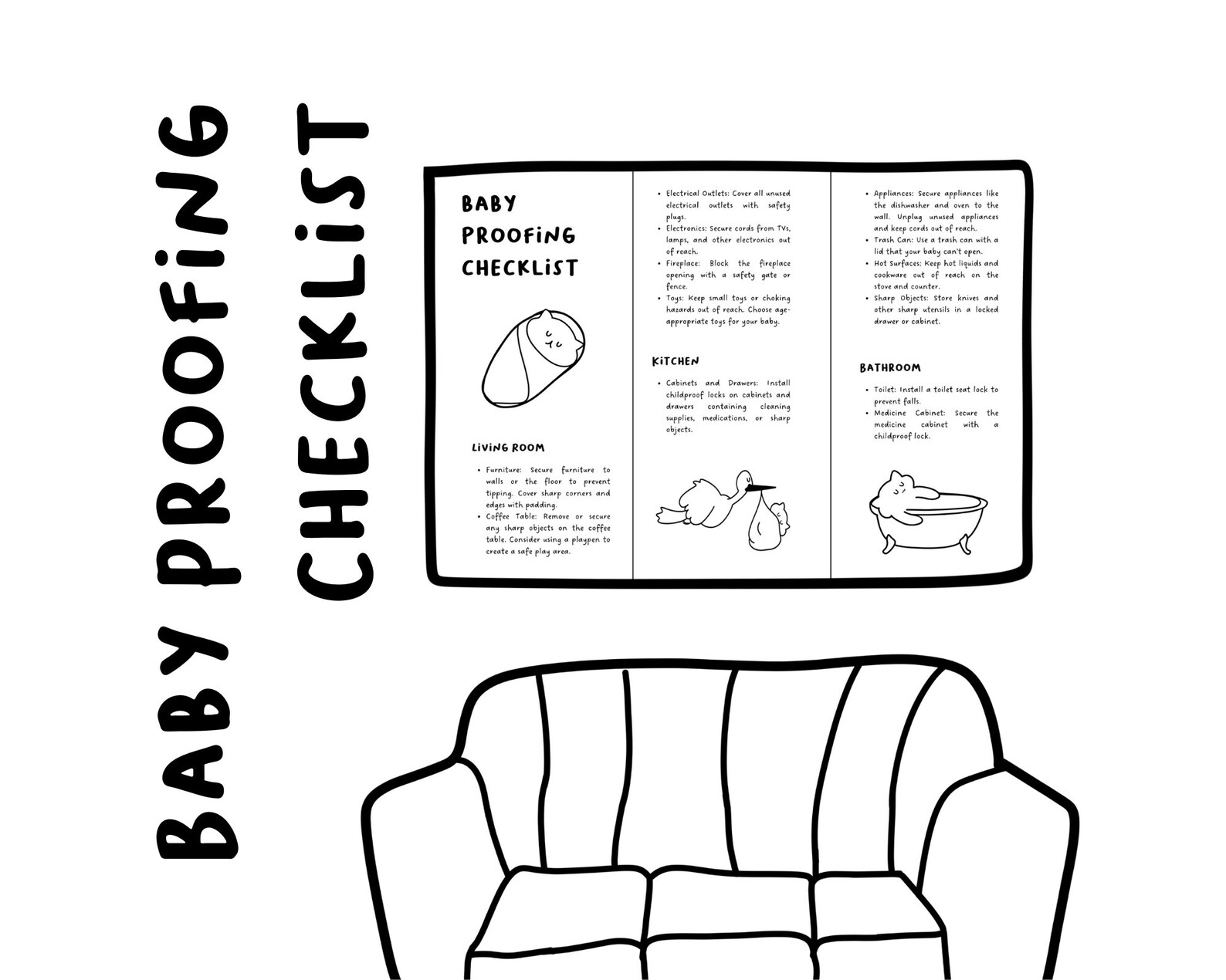 PDF | Baby Proofing Checklist | Editable Template! - Etsy