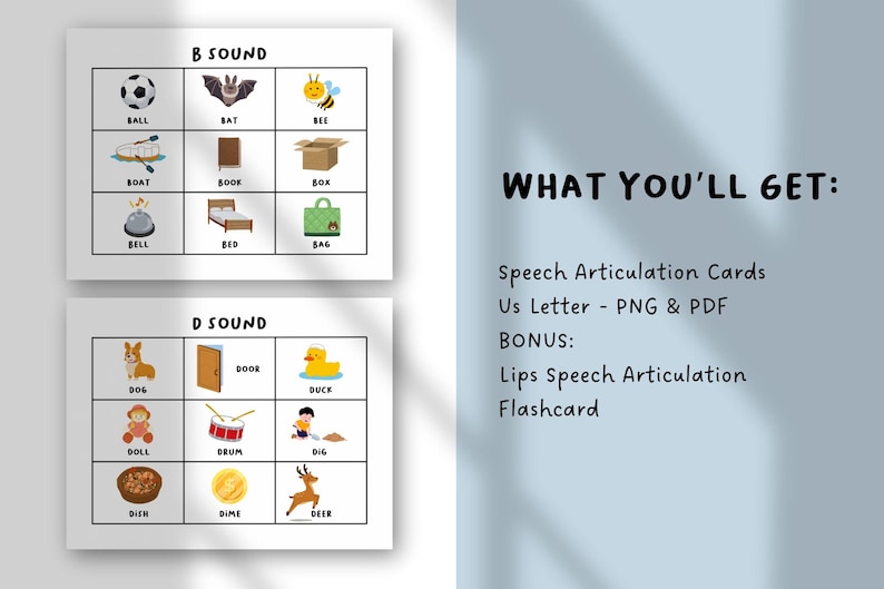 250+ Speech Articulation Flash Cards for Kids | Printable Speech ...
