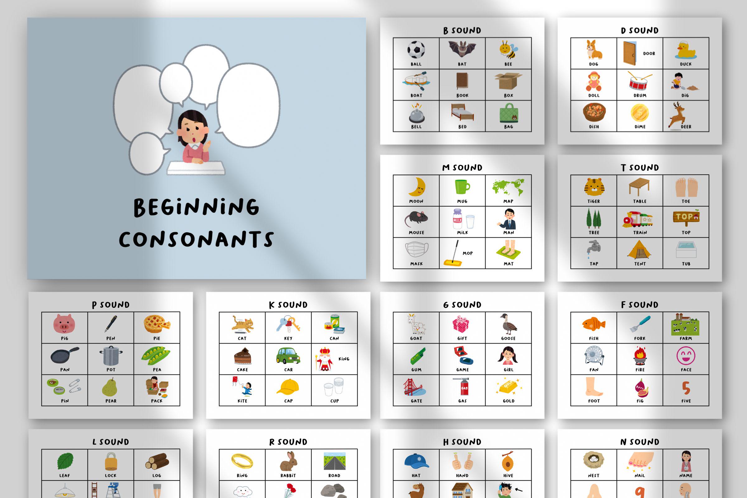 250+ Speech Articulation Flash Cards for Kids | Printable Speech ...
