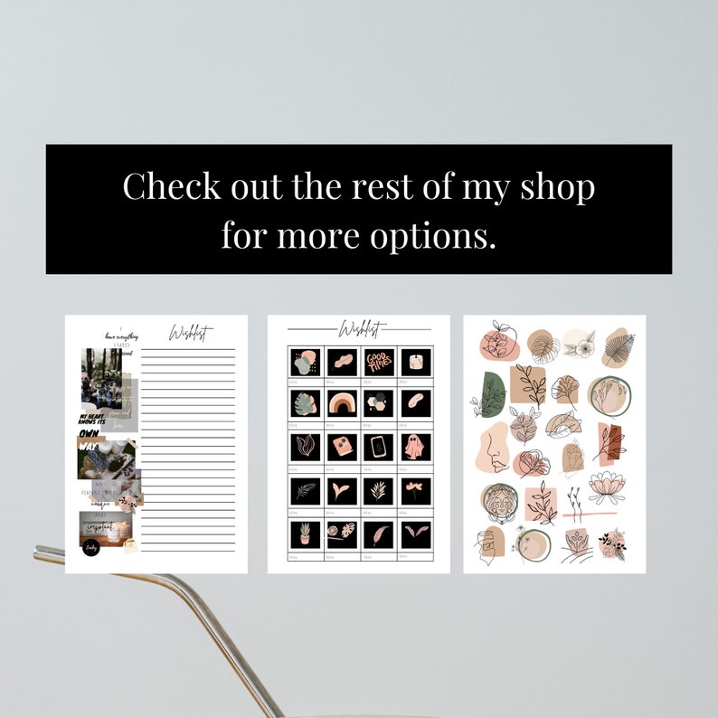 Aesthetic Habit Tracker: Scrapbook Version - Etsy