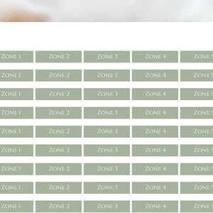 Flylady Zones Stickers [printable] : Available in 5 Colors - Etsy