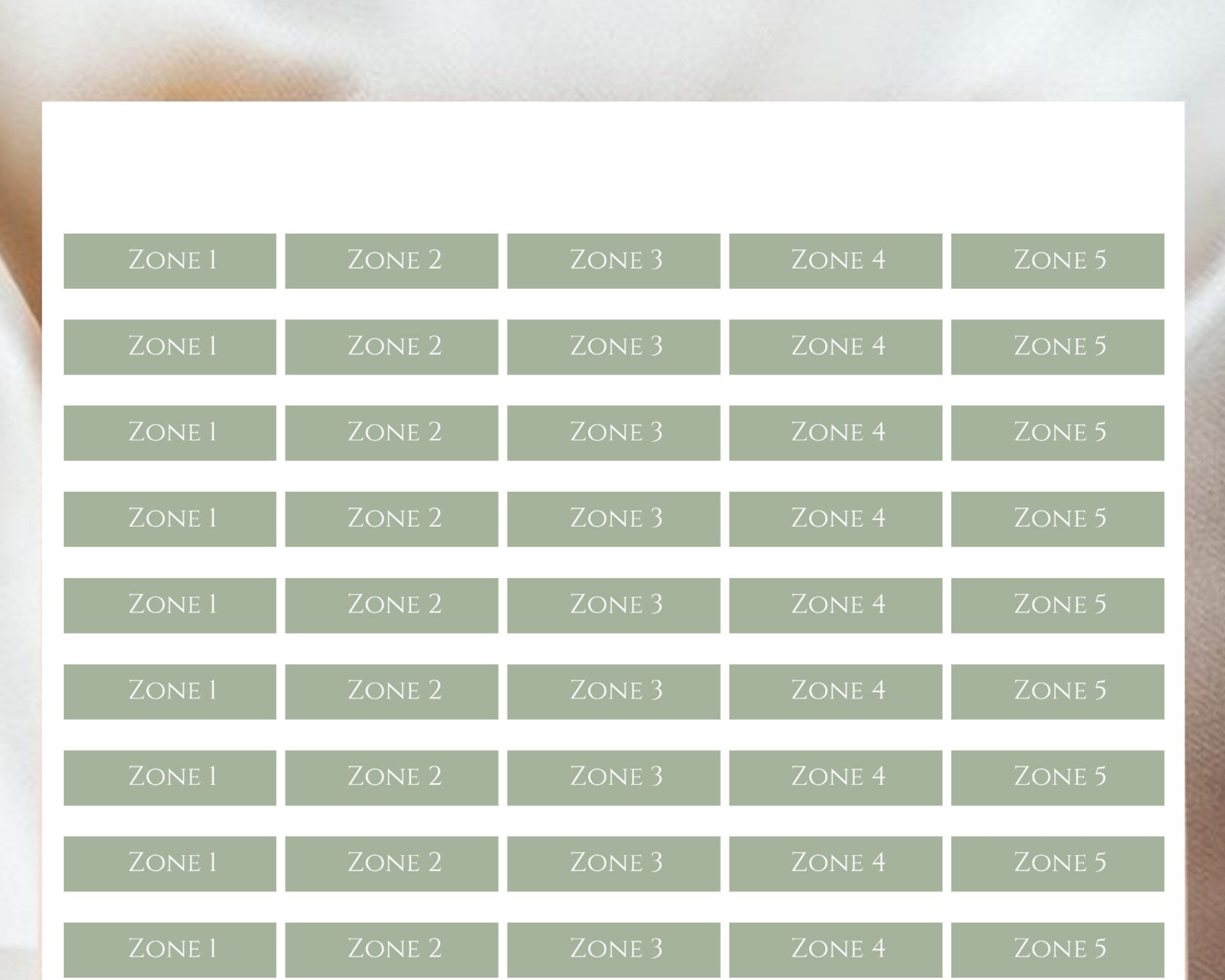 Flylady Zones Stickers printable : Available in 5 Colors - Etsy