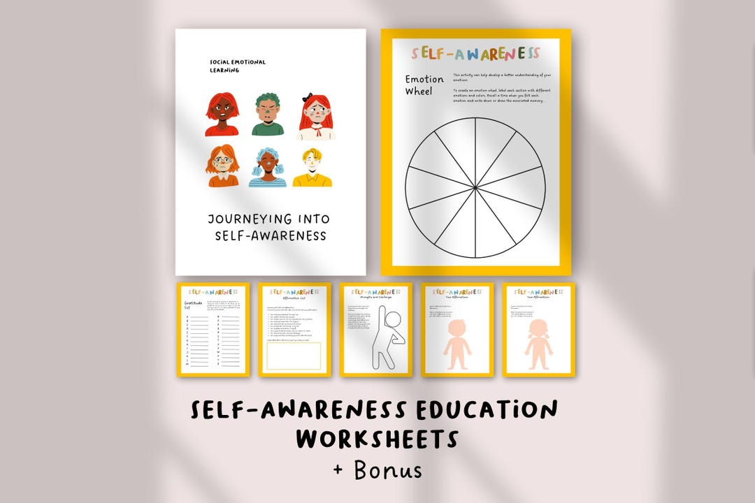 Self-awareness SEL Worksheets for Kids | Social Emotional Learning ...