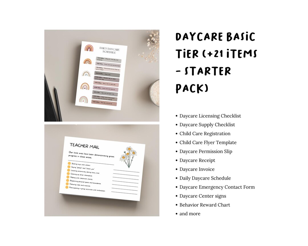 Daycare Basic Tier: +22 Items - Starter Pack | Daycare Starter Kit, in ...