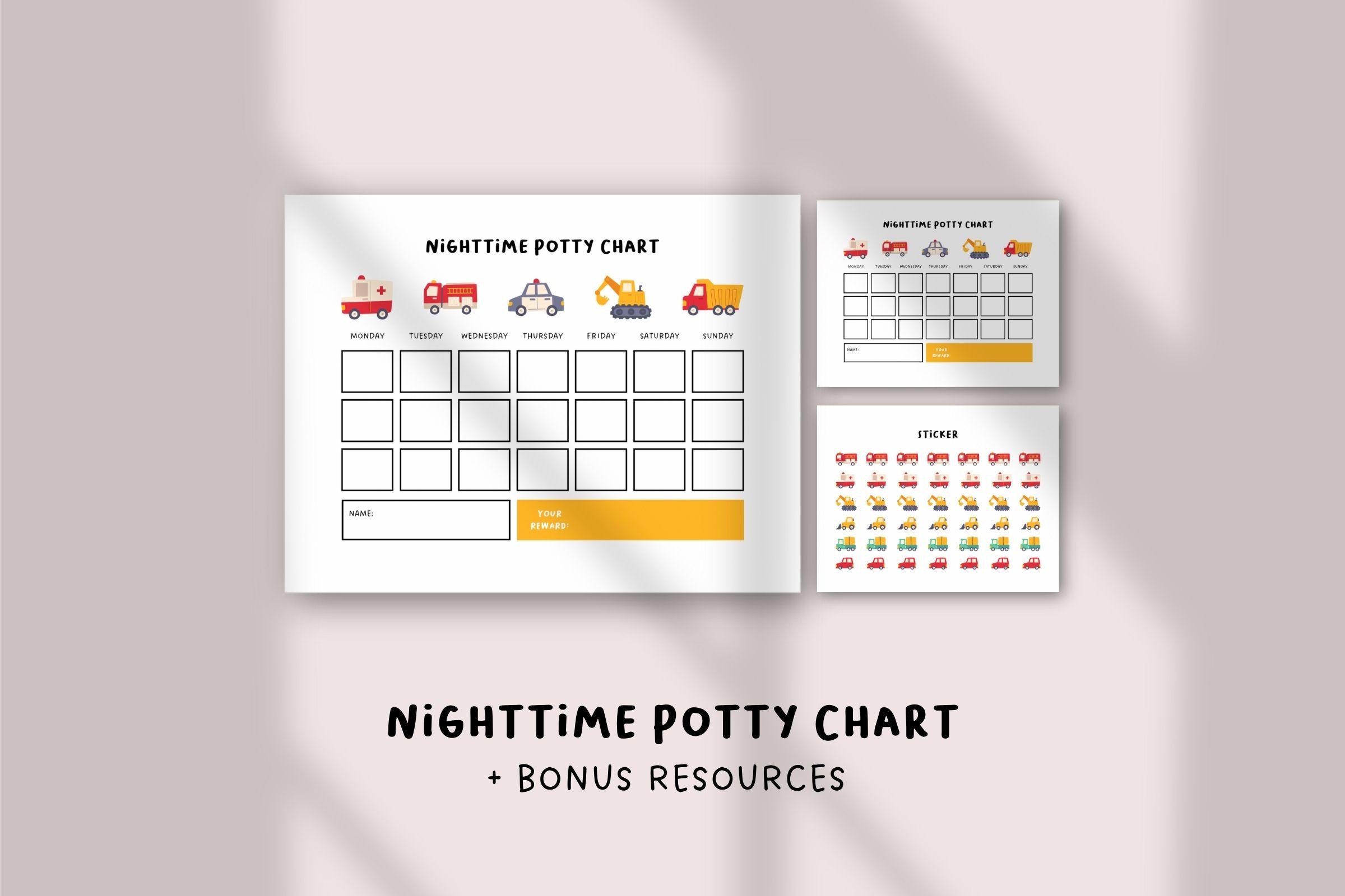 Editable Potty Training Chart | Toddler Reward Printable | Toilet ...