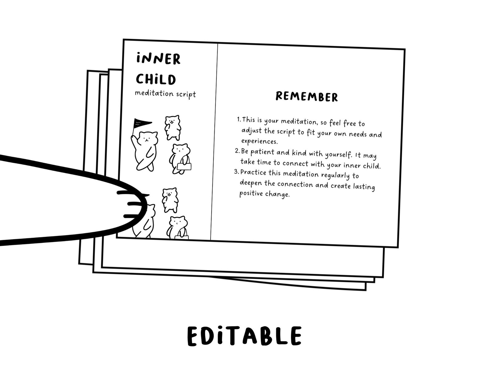 PDF | Inner Child Meditation Script | Editable Template! - Etsy