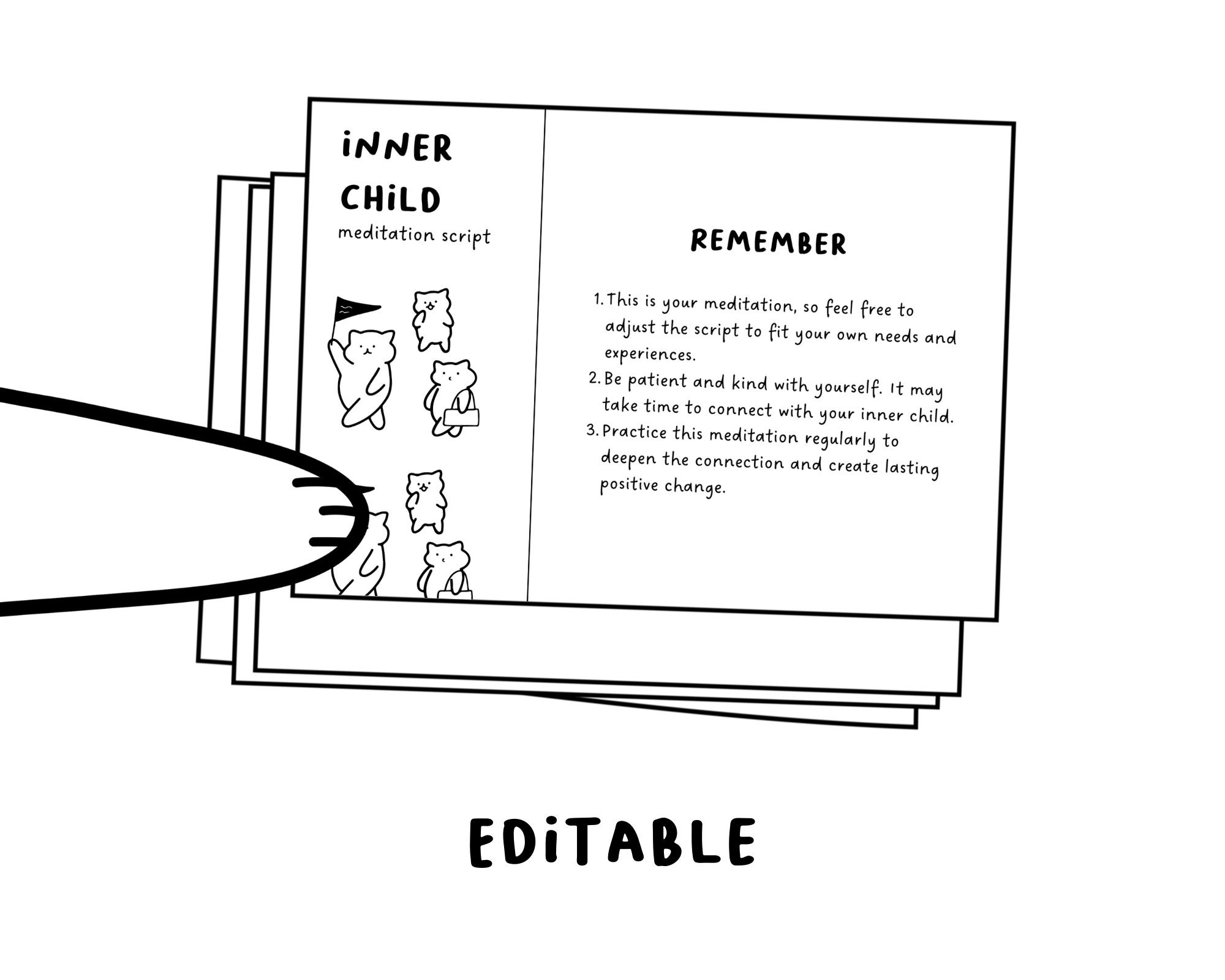 PDF | Inner Child Meditation Script | Editable Template! - Etsy